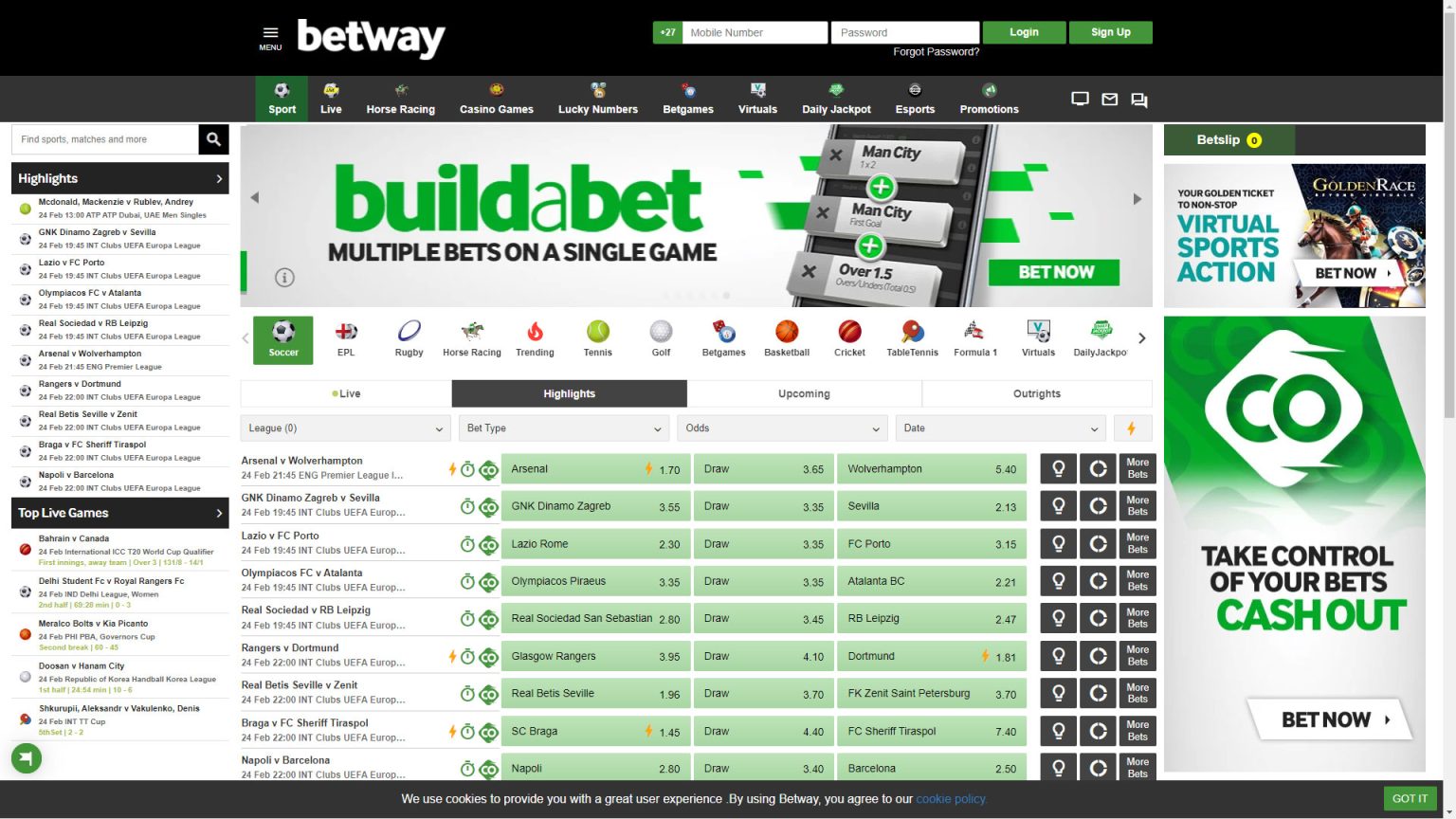 Betway Casino Review - Double your money and start playing